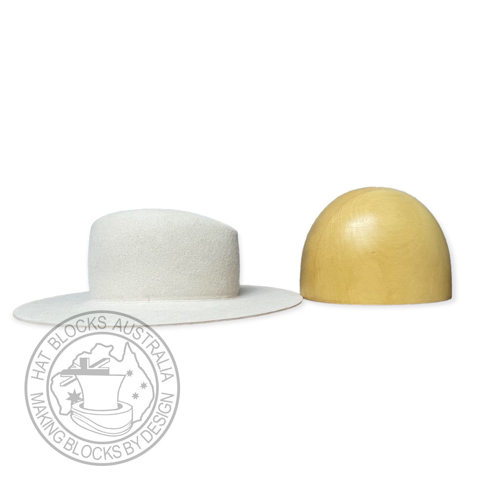 Bullet Dome Open crown #123 – Hat Blocks Australia