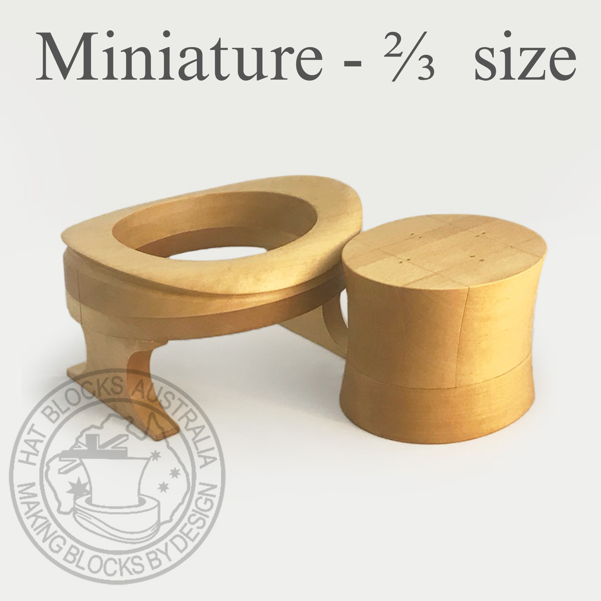 Miniature (2/3 sized) London Topper Set #SET312 – Hat Blocks Australia